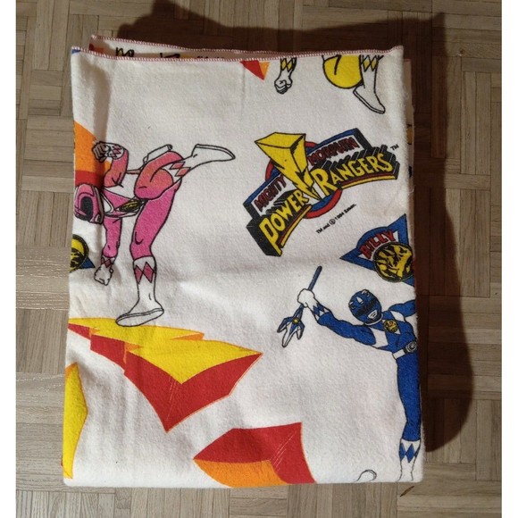 Bedding | Vintage 1994 Saban Power Rangers Blanket 7x90 Twin | Poshmark